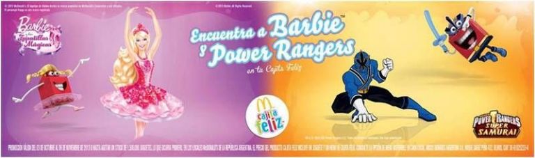 Barbie y Los Power Rangers Súper Samurái, en la Cajita Feliz ...